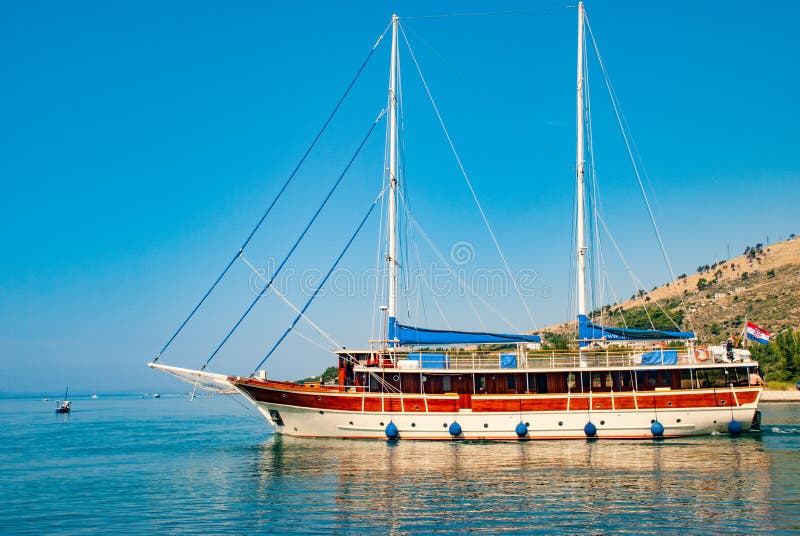 Large sailboat stock photo. Image of nautical, summer - 65727868