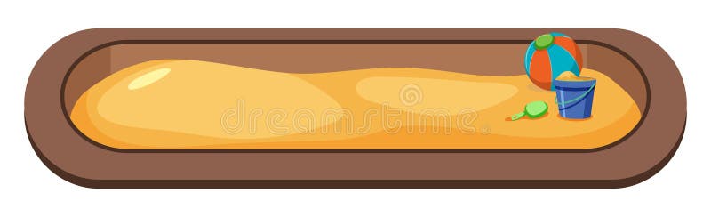 Large Sand Pit Concept Stock Vector Illustration Of Object 128247141
