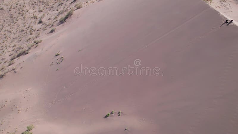 A Large Sandy Dune in the Middle of the Steppe Stock Footage - Video of ...