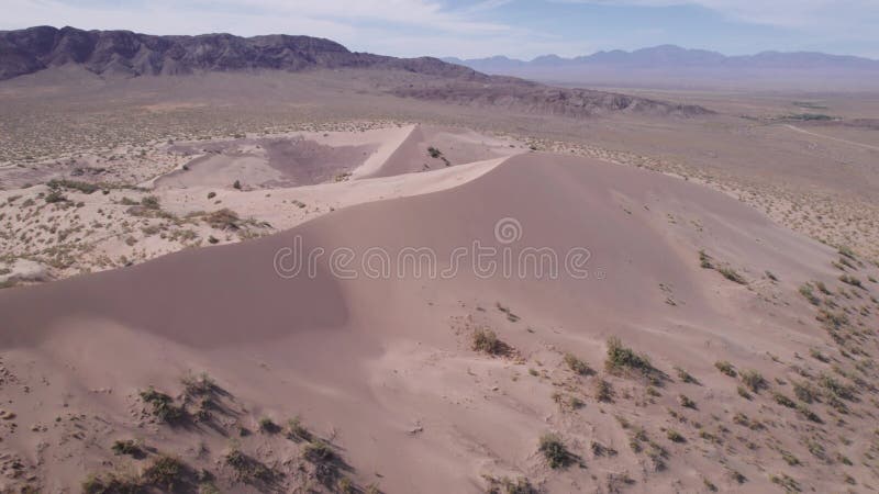 A Large Sandy Dune in the Middle of the Steppe Stock Footage - Video of ...