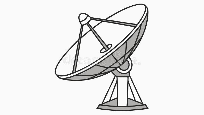 Satellite Dish, Global Communication and Connectivity, Vector Design ...