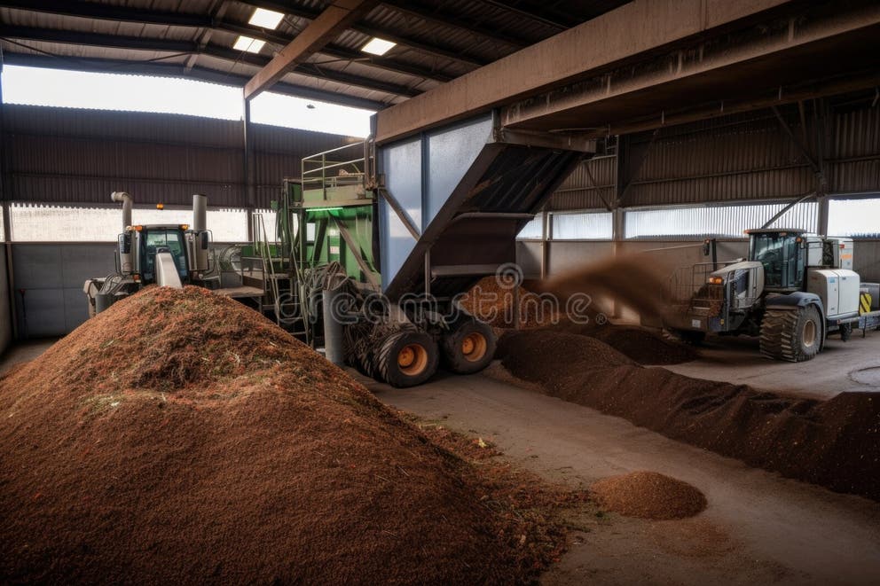 Large-scale Composting Operation, with Hundreds of Tons of Material ...
