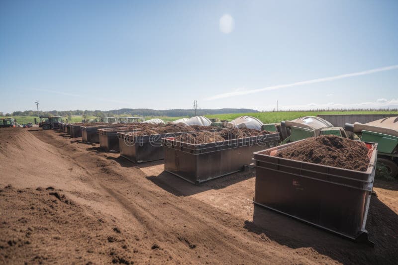 Large-scale Composting Operation with Numerous Bins and Operations ...