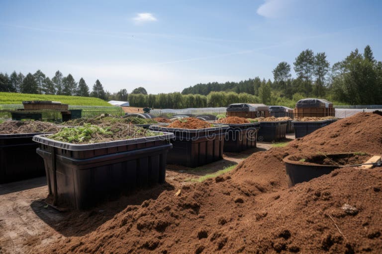 Large-scale Composting Operation with Numerous Bins and Operations ...