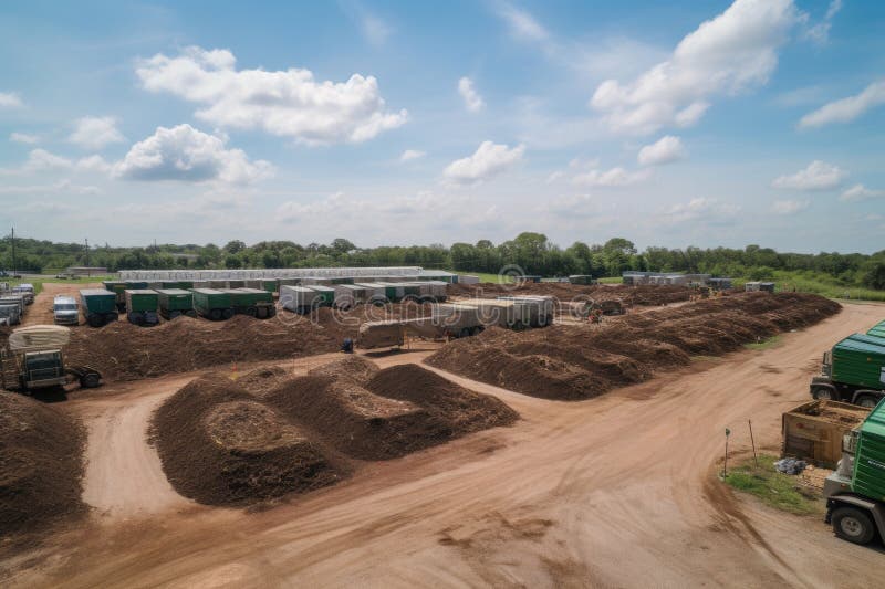 Large-scale Composting Operation with Numerous Bins and Operations ...