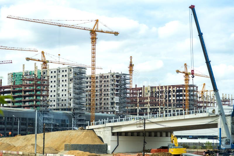 Large-scale Construction of High-rise Buildings and Bridge in the ...