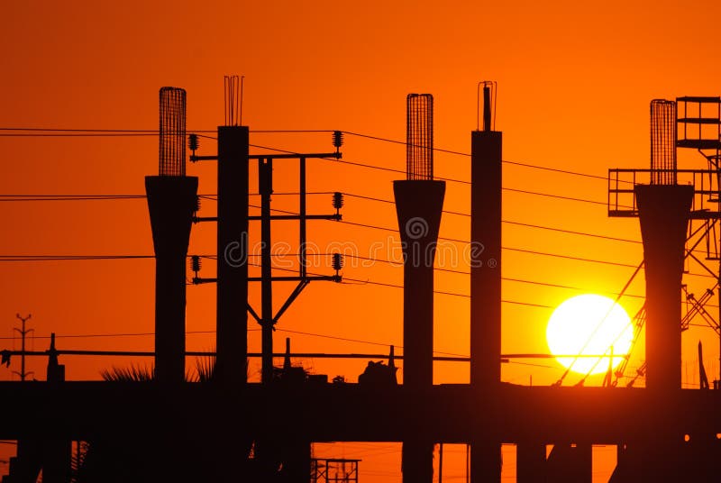 Large Scale Construction Project Stock Photo - Image of walk ...