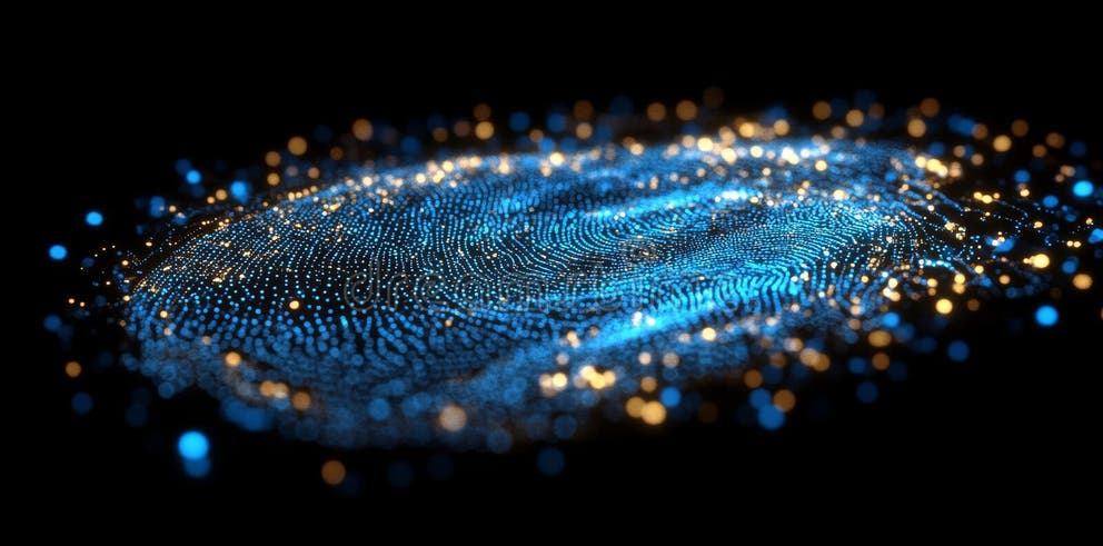 Large Scale Data Processing Abstract Visualization Of An Artificial