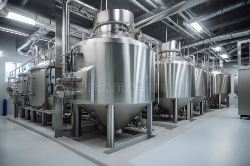 Large-scale Extraction and Processing Facility, with Sophisticated ...