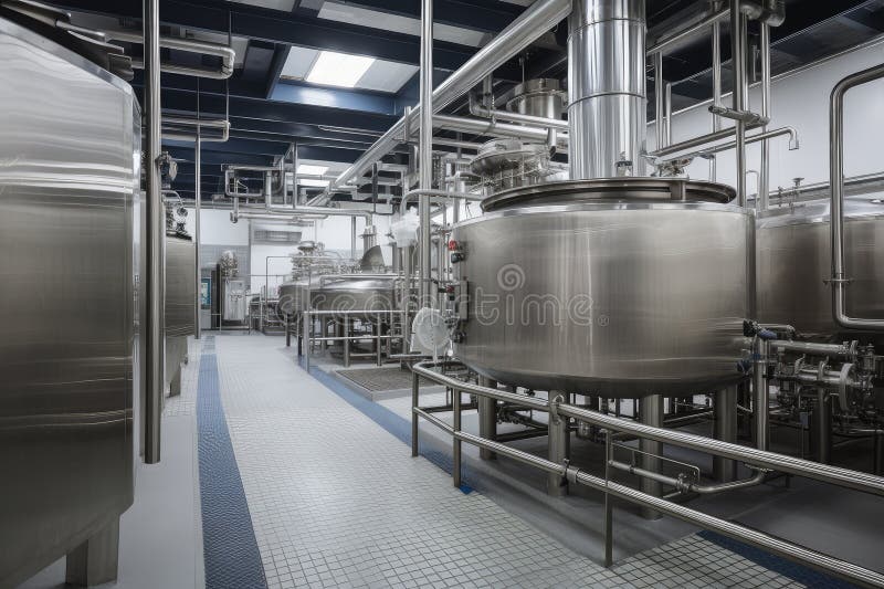 Large-scale Extraction and Processing Facility, with Sophisticated ...