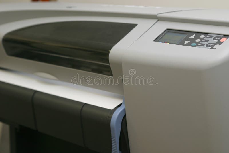 Large Scale Plotter stock image. Image of plotter, button - 69743