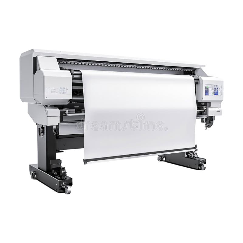 Large Scale Plotter Printer on Transparent Background - Ai Generated ...