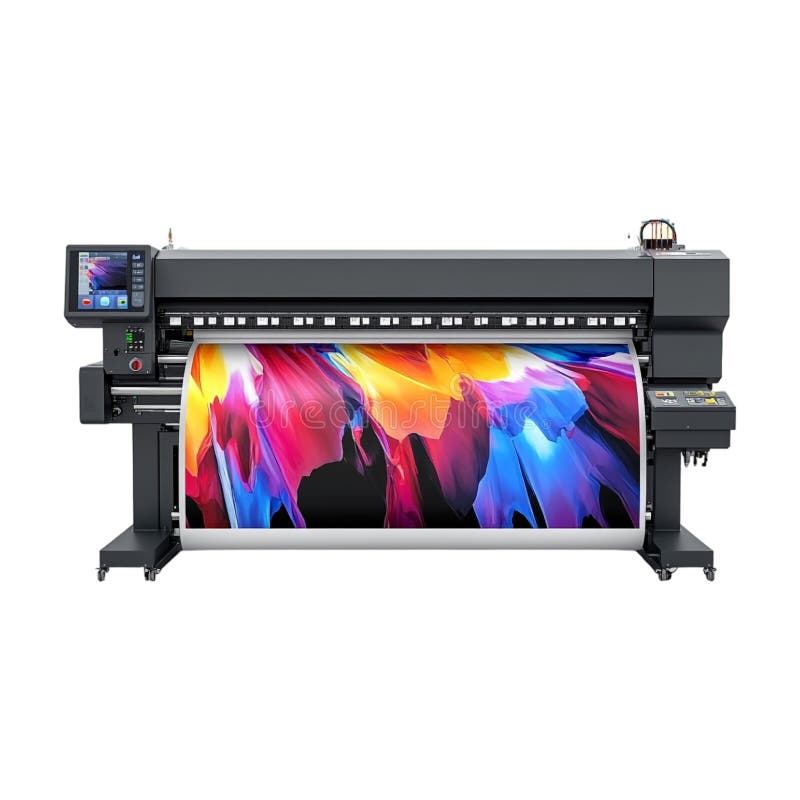 Large Scale Plotter Printer on Transparent Background - Ai Generated ...