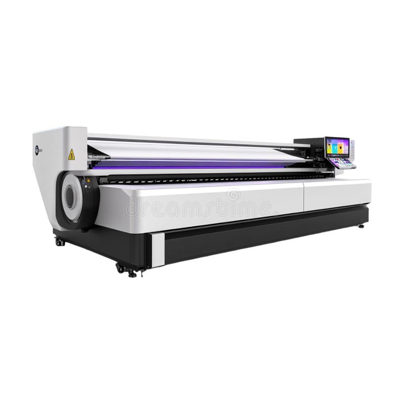 Large Scale Plotter Printer on Transparent Background - Ai Generated Stock Illustration ...