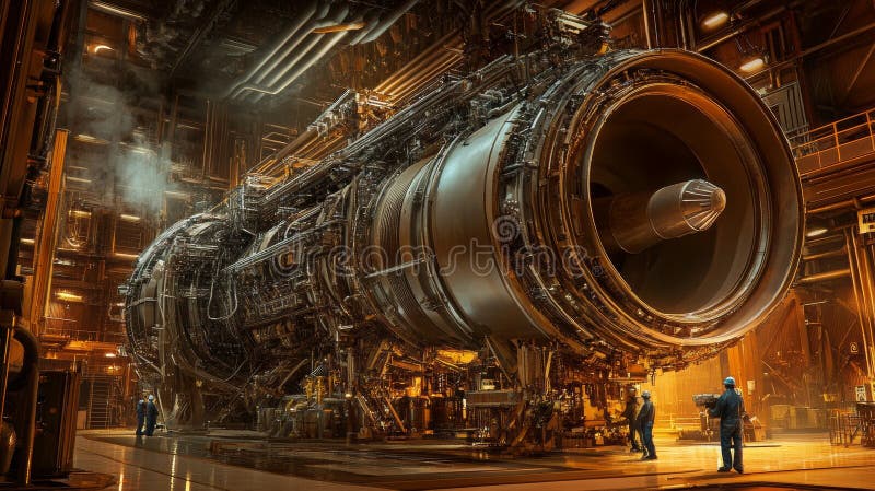 Large-scale Rocket Assembly in an Industrial Facility, Complete with ...