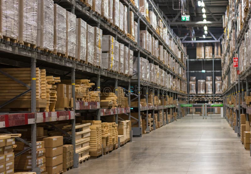 Large-scale Warehouse in Russia Stock Photo - Image of organized ...