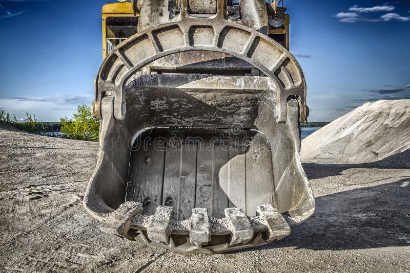 Large scoop closeup stock photo. Image of industrial - 108447686