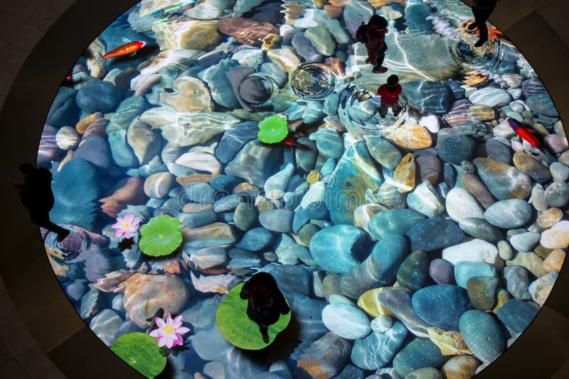 Large Screen Augmented Reality Experience on the Floor. Digital Light ...