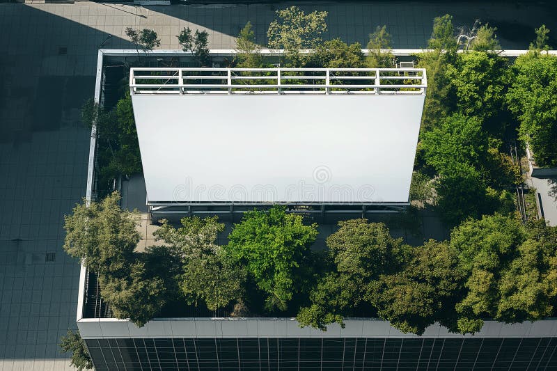 Aerial View of Large Screen in Park Stock Photo - Image of ...