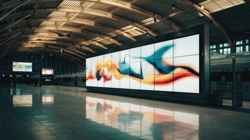 A Train Station with a Train Pulling into the Station. AI Generative ...