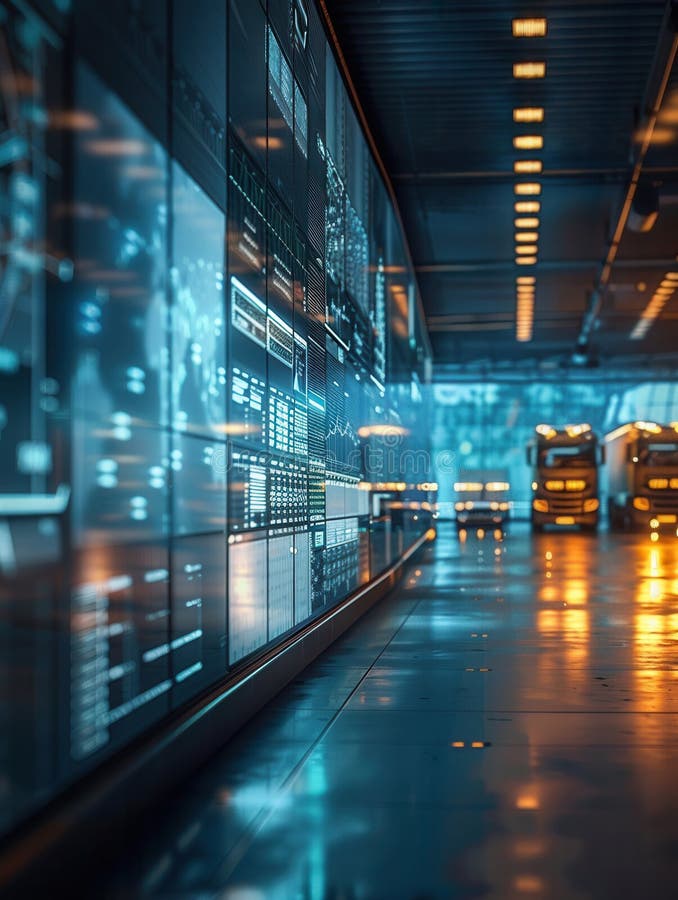 Large Screens Display Real-time Delivery and Route Information in a ...