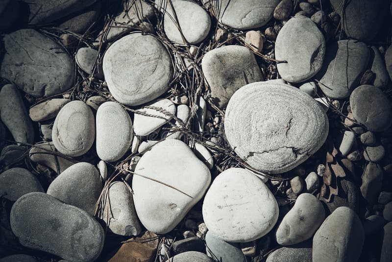 Large Sea Pebbles with Small Particles of Dirt on the Surface.Texture ...