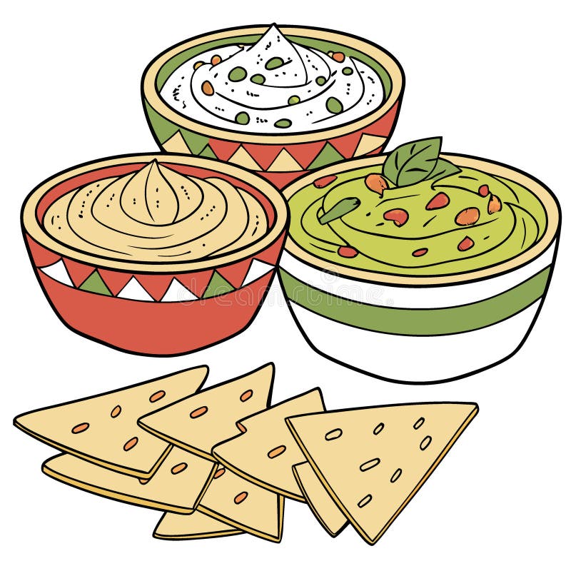 A Large Selection of Dips and Spreads Such As Hummus Guacamole and ...