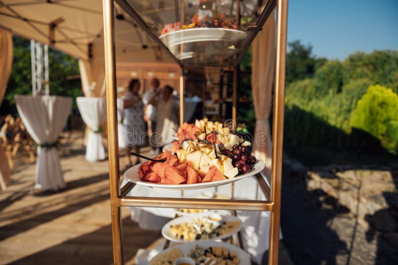 A Large Selection of Food and Different Snacks in the Oncoming Zone of ...