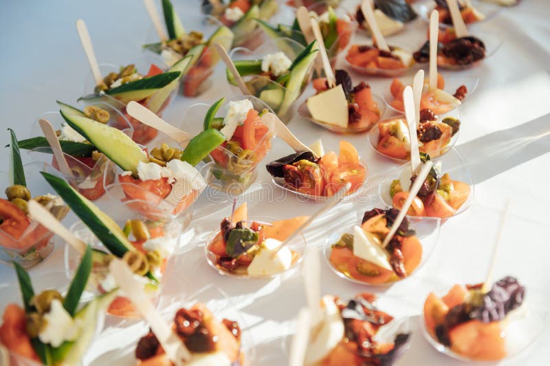 A Large Selection of Food and Different Snacks in the Oncoming Zone of ...