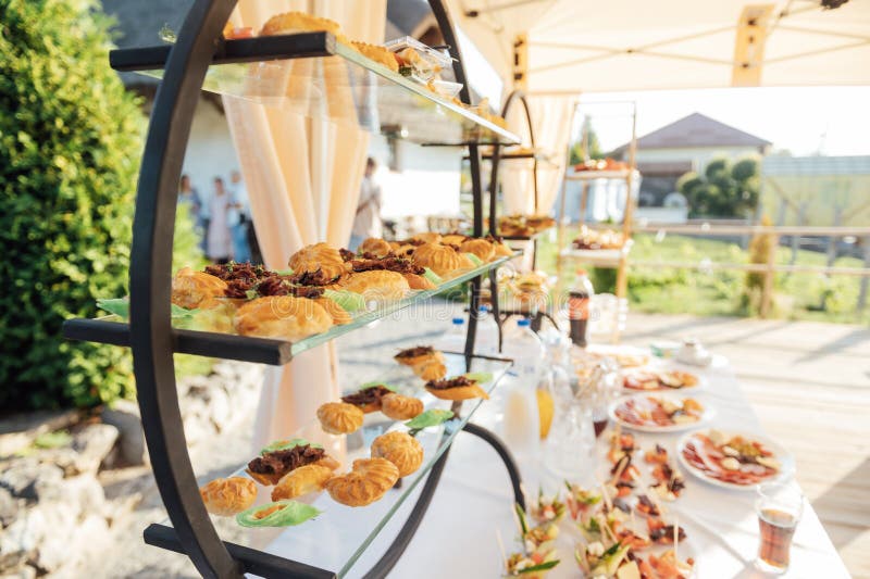 A Large Selection of Food and Different Snacks in the Oncoming Zone of ...