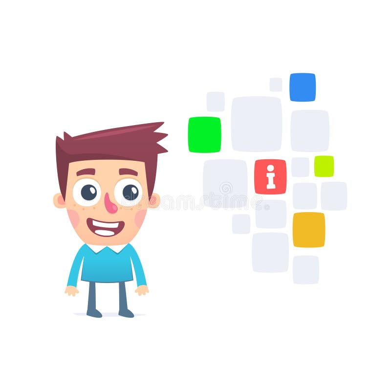 Large Selection of Information Stock Vector - Illustration of help ...