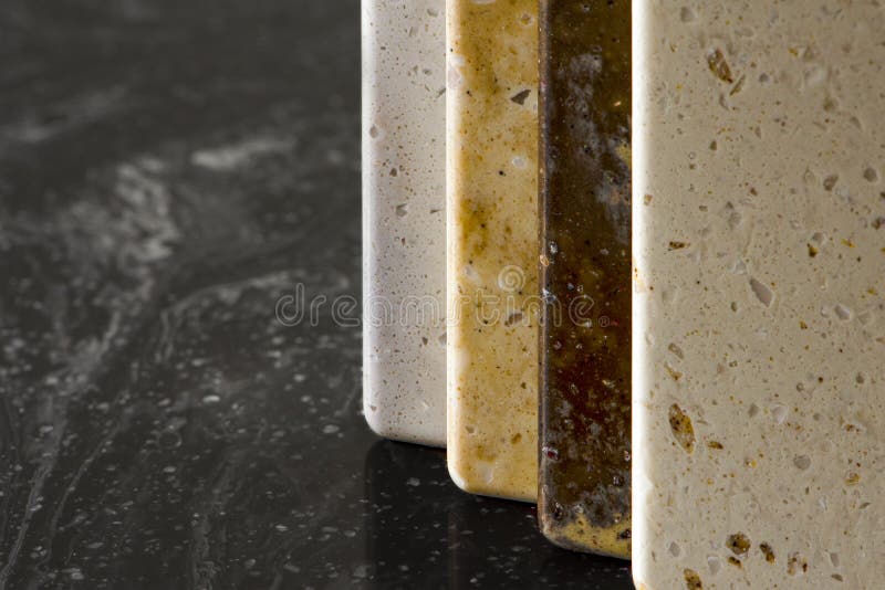 Large Selection of Stone Samples for Countertops and Floors. Pieces of ...