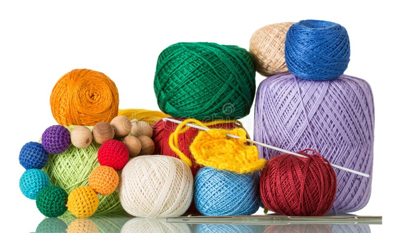 Large Selection of Yarn in Different Colors and Textures for Manual ...