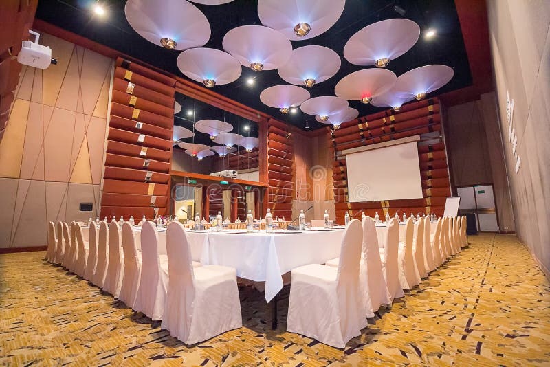 Large Conference Room In Hotel Stock Photo - Image of council, speaker ...