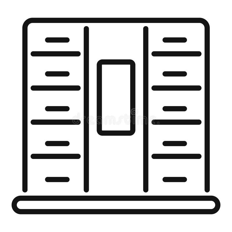 Data Center Server Rack Storing Information Stock Vector - Illustration ...