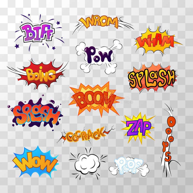 Comic Sound Effects Stock Illustrations – 2,810 Comic Sound Effects ...