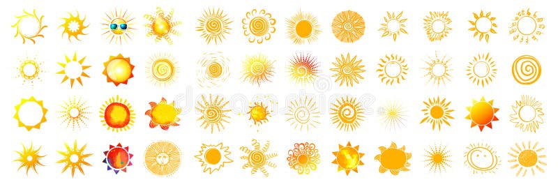 A Large Set of Different Suns. the Sun is Abstract. Hello Summer ...