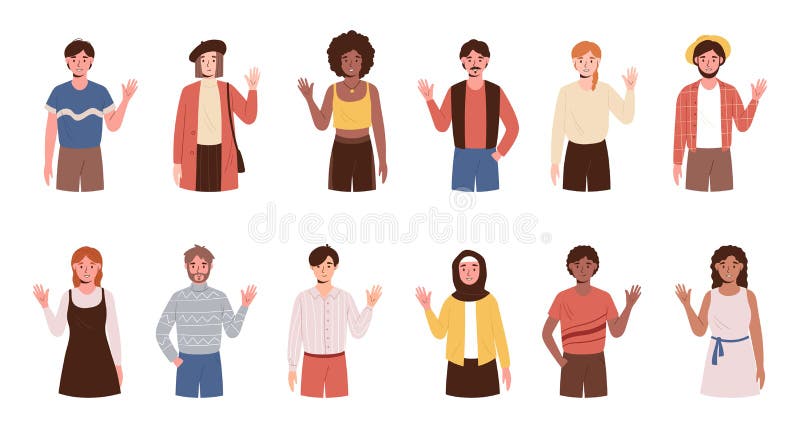 People Waving Stock Illustrations – 34,228 People Waving Stock ...