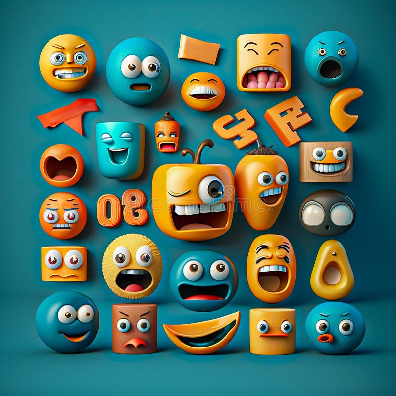 A Large Set of Emojis of Different Shapes. Express Different Emotions ... A Large Set of Emojis of Different Shapes. Express Different Emotions ...