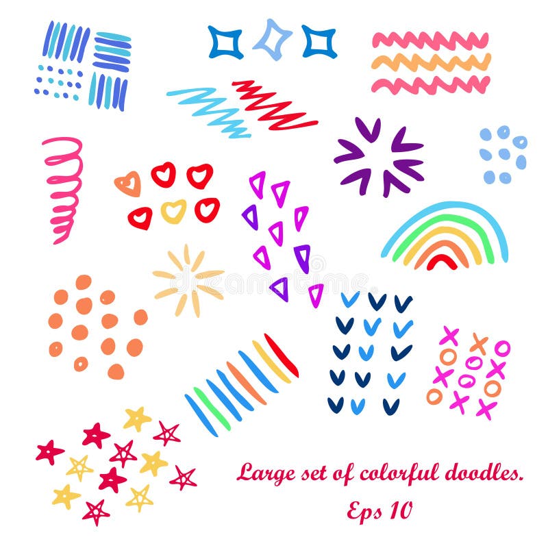 Large Set of Hand-drawn Drawing. Versatile Usage of the Collection ...