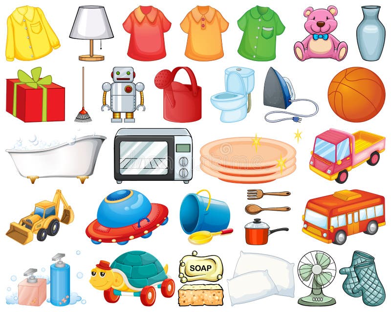Household Items Stock Illustrations – 6,445 Household Items Stock ...
