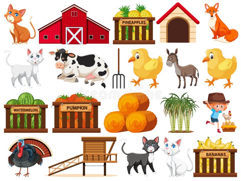 Farms Objects Stock Illustrations – 94 Farms Objects Stock ...