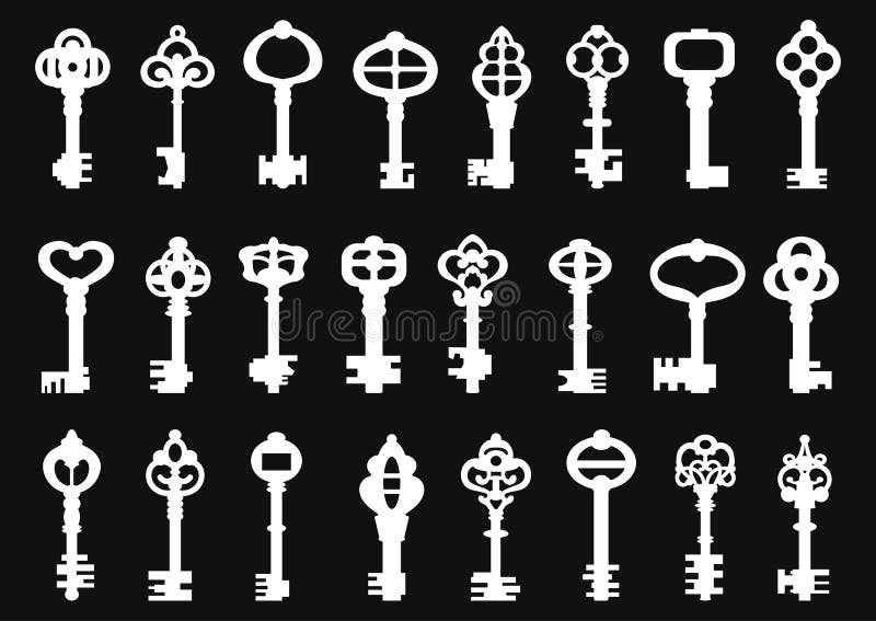 Key Large Old Ornate Stock Illustrations – 53 Key Large Old Ornate ...