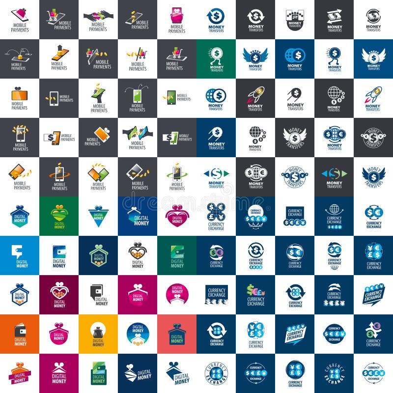 Set payment logos stock vector. Illustration of payment - 126466130