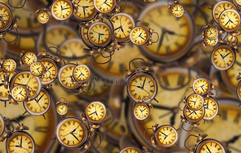 Large Set of Vintage Clock Faces. Texture of Time, Elegant Collection ...