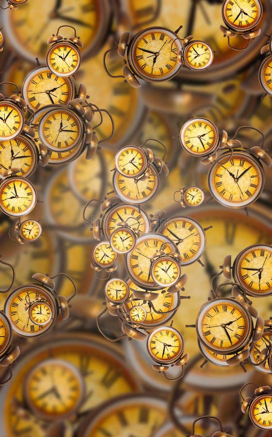 Large Set of Vintage Clock Faces. Texture of Time, Elegant Collection ...