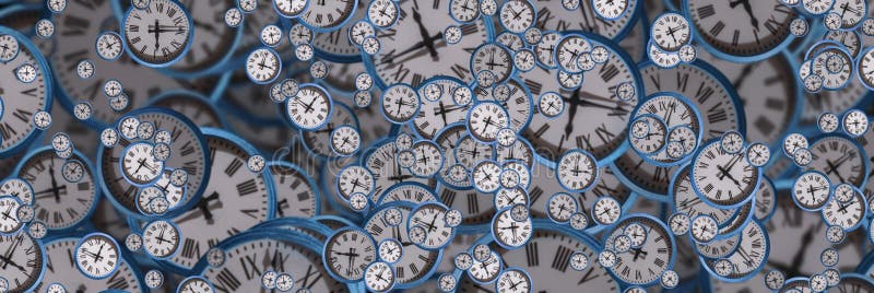 Large Set of Vintage Clock Faces. Texture of Time, Elegant Collection ...