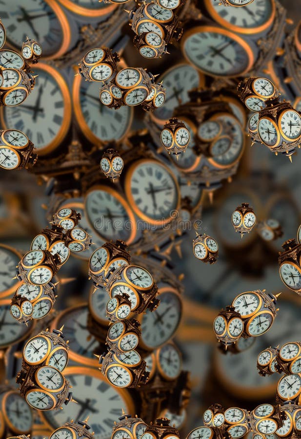 Large Set of Vintage Clock Faces. Texture of Time, Elegant Collection ...