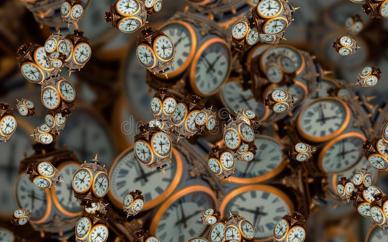 Large Set of Vintage Clock Faces. Texture of Time, Elegant Collection ...
