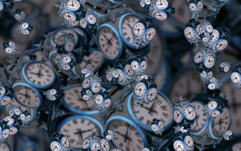 Large Set of Vintage Clock Faces. Texture of Time, Elegant Collection ...